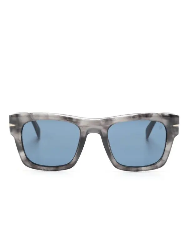 DB EYEWEAR BY DAVID BECKHAM Marbled Square Sunglasses - Grey