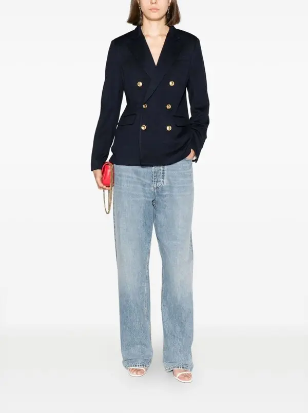 Polo Ralph Lauren Double-breasted Knitted Blazer