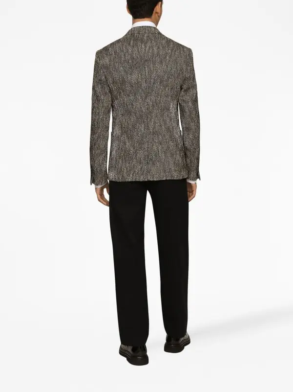 Dolce & Gabbana Single-breasted Herringbone Jacket