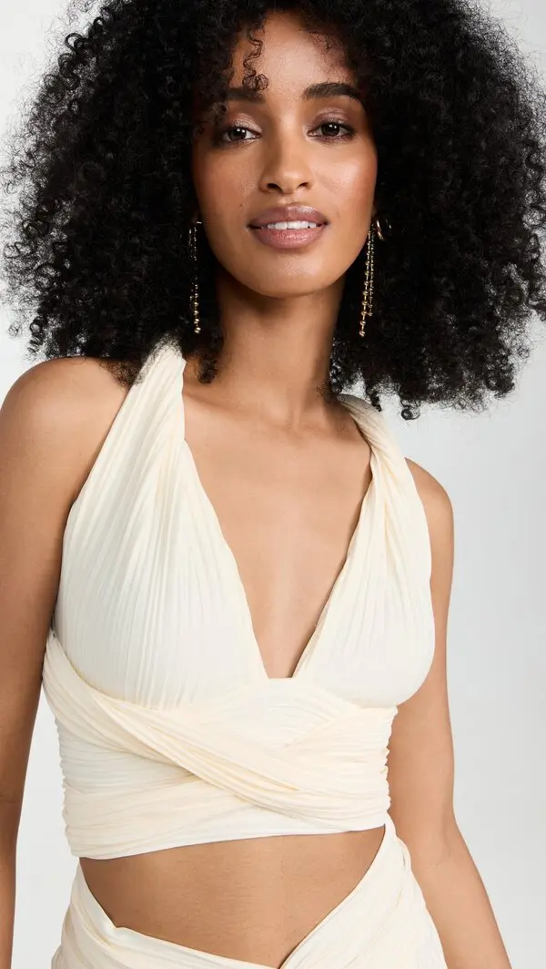 MAYLÉ VÁSQUEZ Salome Wrap Around Crop Top