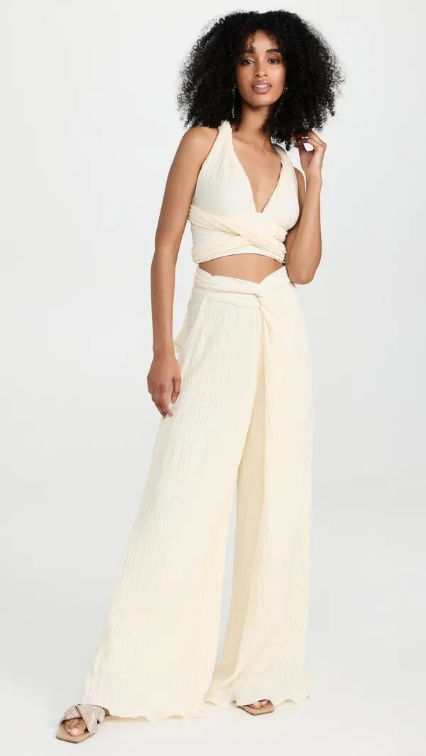 MAYLÉ VÁSQUEZ Salome Wrap Around Crop Top