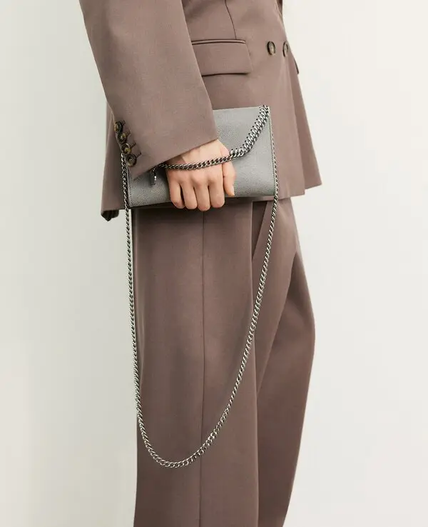 Stella McCartney Falabella Wallet Crossbody Bag - Grey