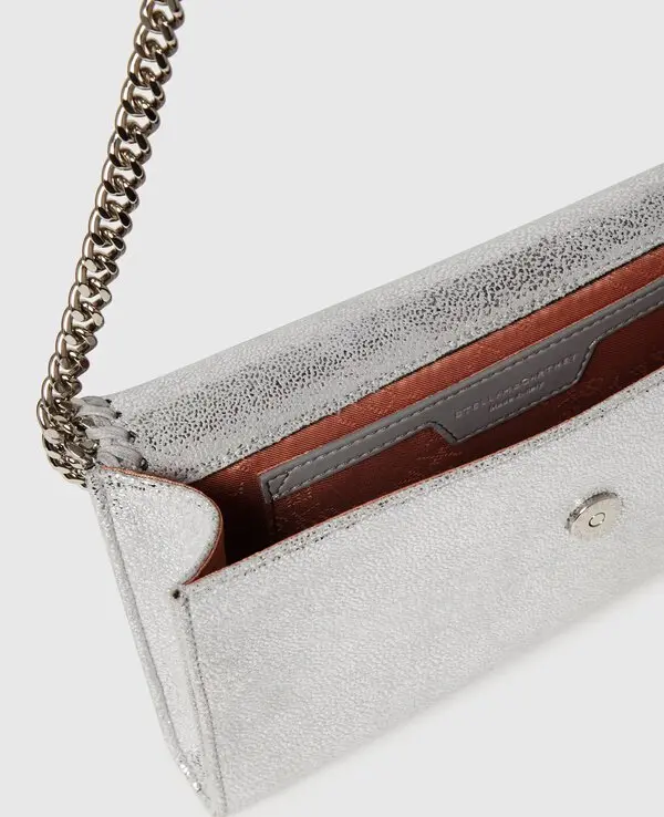 Stella McCartney Falabella Wallet Crossbody Bag - Silver