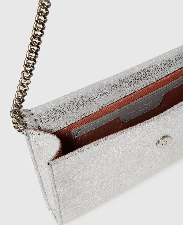 Stella McCartney Falabella Wallet Crossbody Bag - Silver