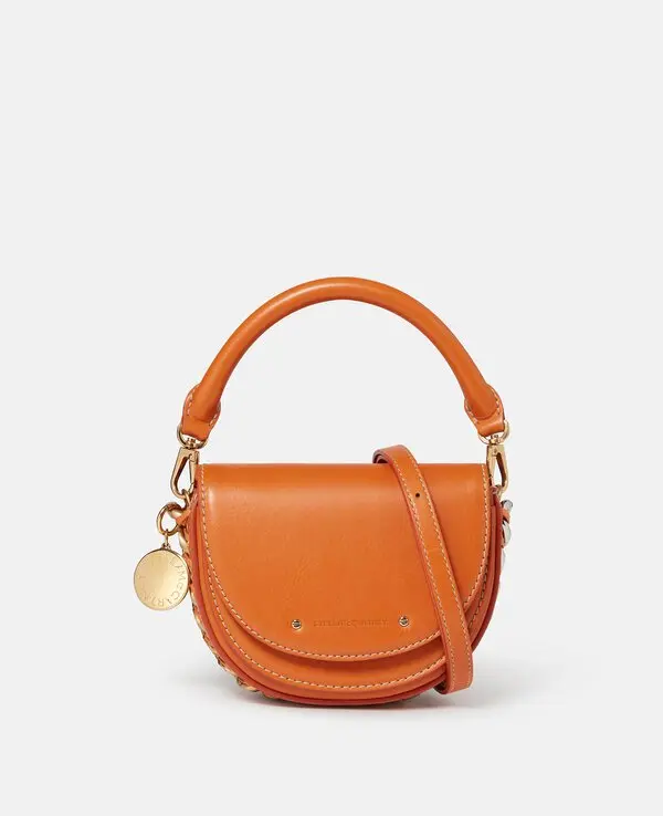 Stella McCartney Frayme Ryder Medium Flap Shoulder Bag - Flamingo