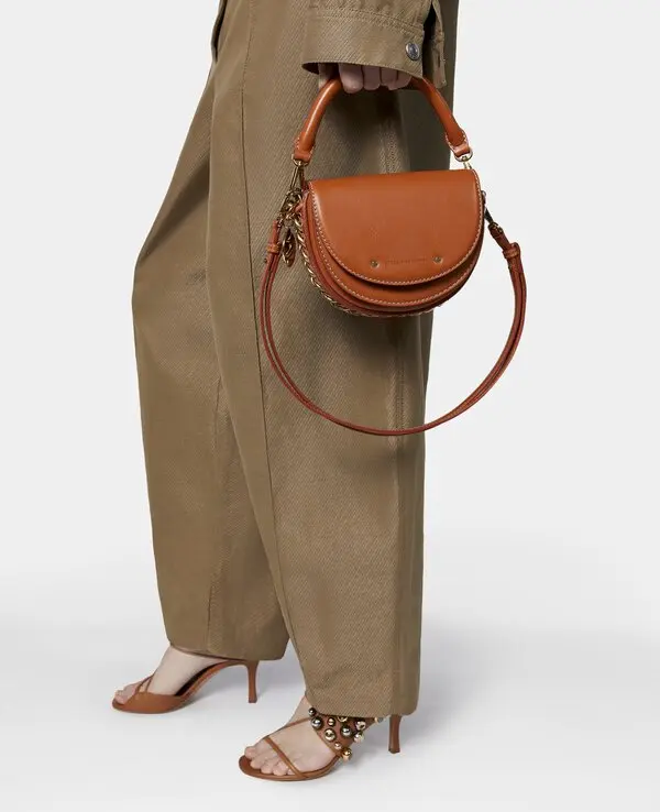 Stella McCartney Frayme Ryder Medium Flap Shoulder Bag - Flamingo