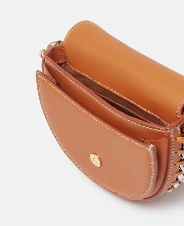 Stella McCartney Frayme Ryder Medium Flap Shoulder Bag - Flamingo
