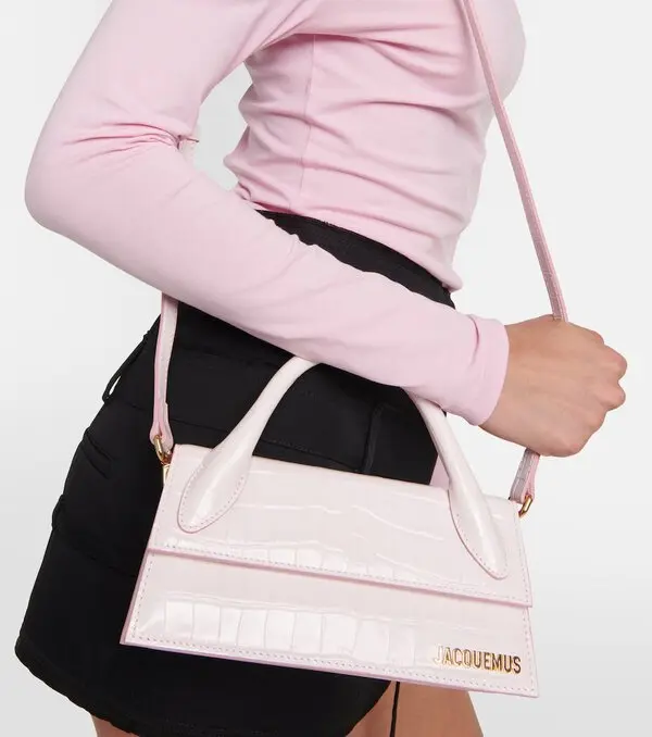 Jacquemus Le Chiquito Long Croc-effect Shoulder Bag