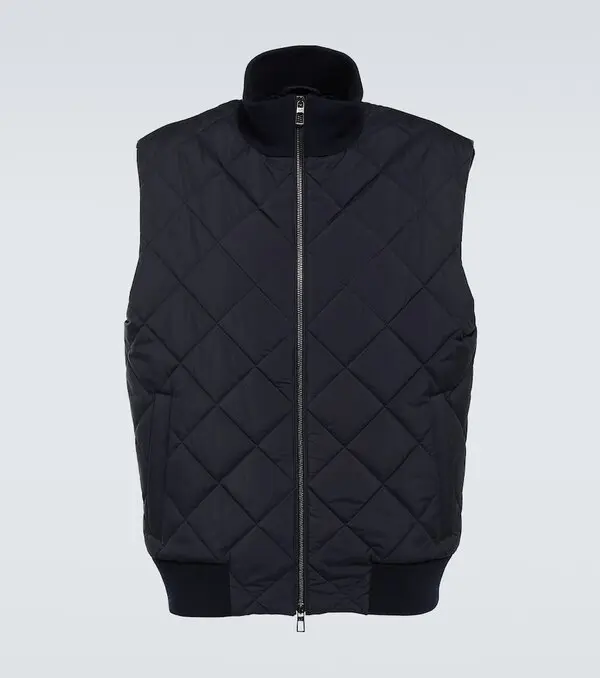 Loro Piana Ampay Quilted Vest - Blue