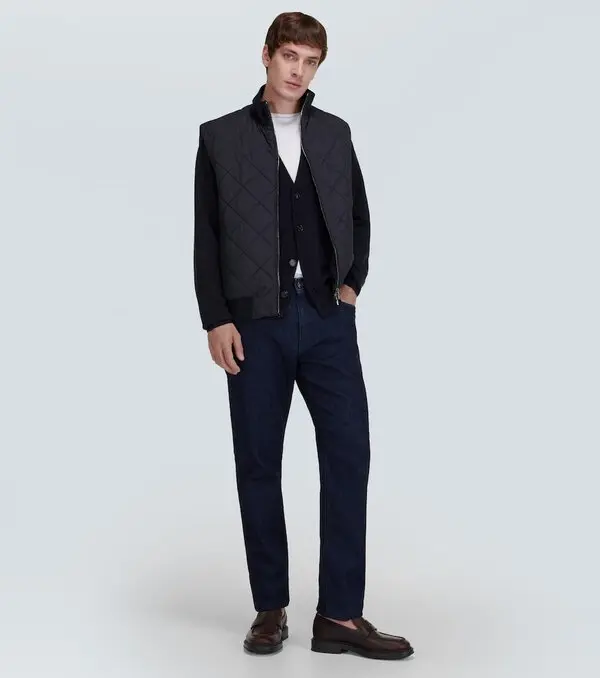 Loro Piana Ampay Quilted Vest - Blue