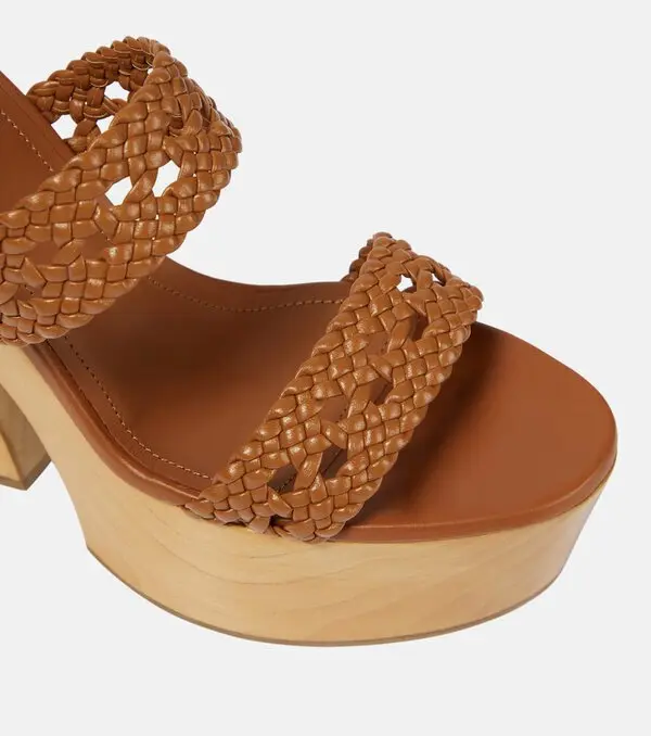 MALONE SOULIERS Pamela Leather Platform Sandals