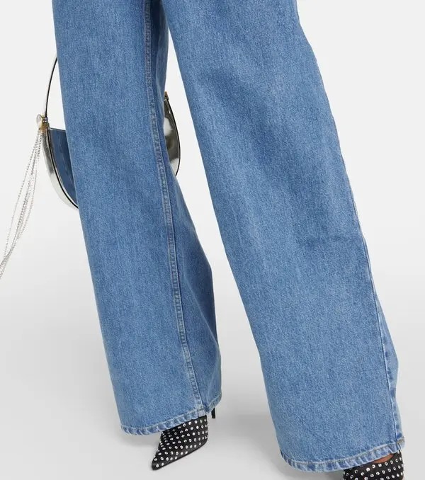 Magda Butrym Low-rise Wide-leg Jeans - Blue