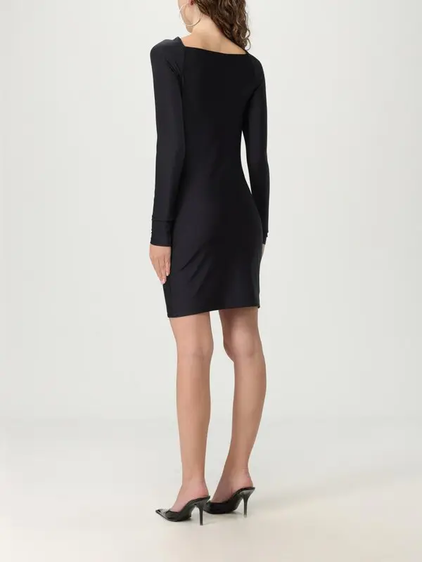 Coperni Long Sleeve Cut-out Dress - Black