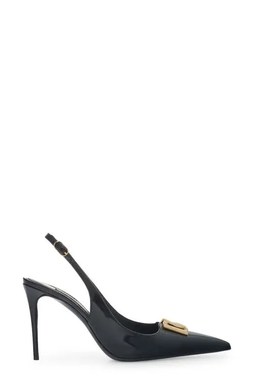 Dolce & Gabbana Lollo Pointed-toe Slingback Pump
