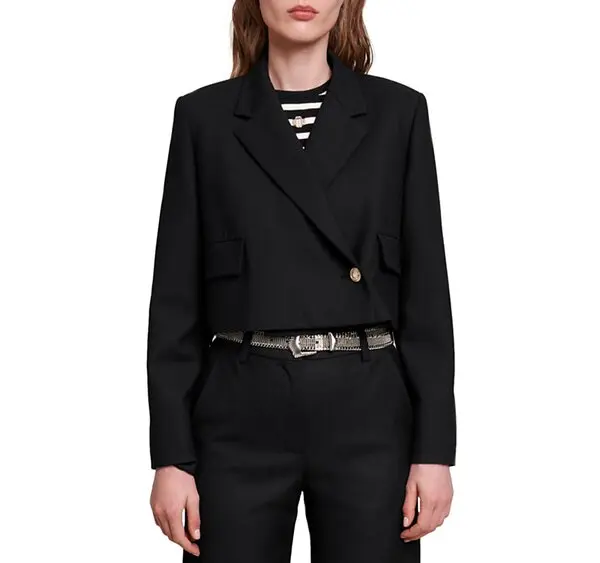 Maje Vakino Cropped Blazer