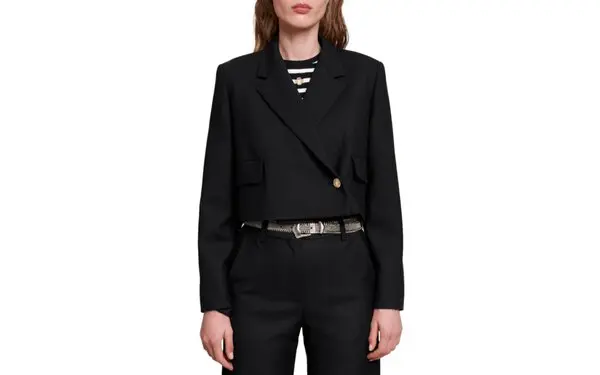 Maje Vakino Cropped Blazer