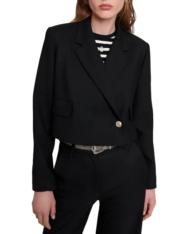 Maje Vakino Cropped Blazer