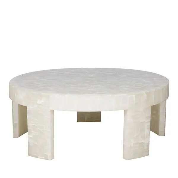 VANGUARD FURNITURE Meridian Round Cocktail Table - Cloud Onyx