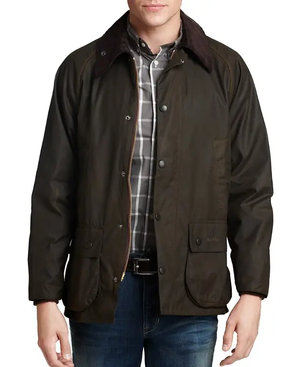 Barbour Classic Bedale Waxed Cotton Jacket - Olive