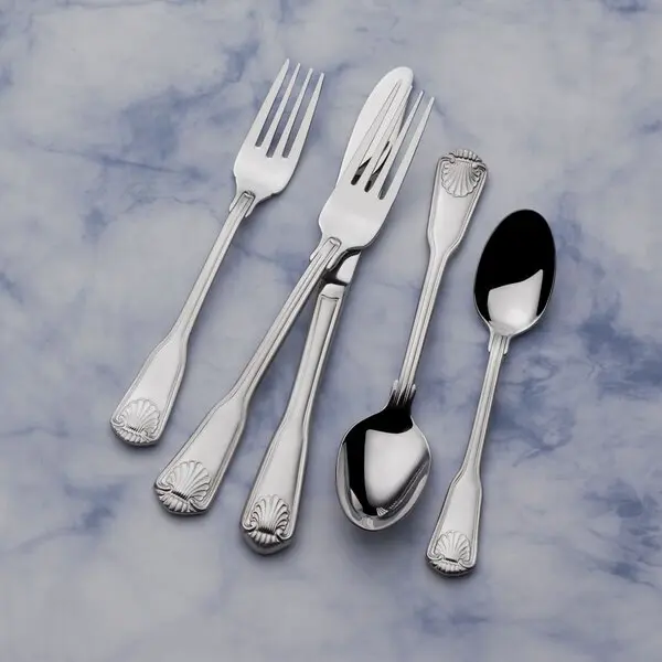 TOWLE London Shell 45 Piece Flatware Set