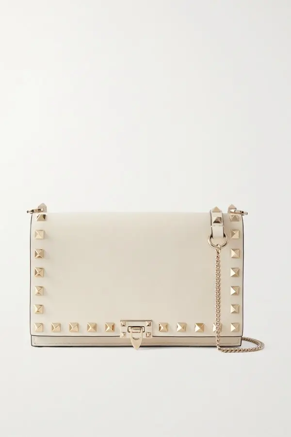 Valentino Garavani Rockstud Leather Clutch