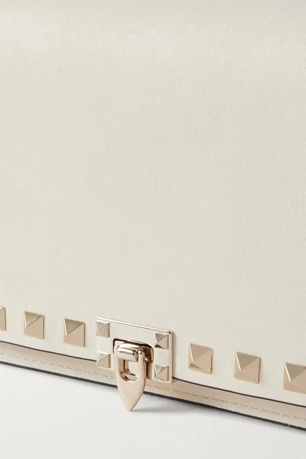 Valentino Garavani Rockstud Leather Clutch
