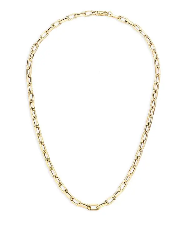 Adina Reyter 14k Yellow Polished Oval Link Necklace - Gold