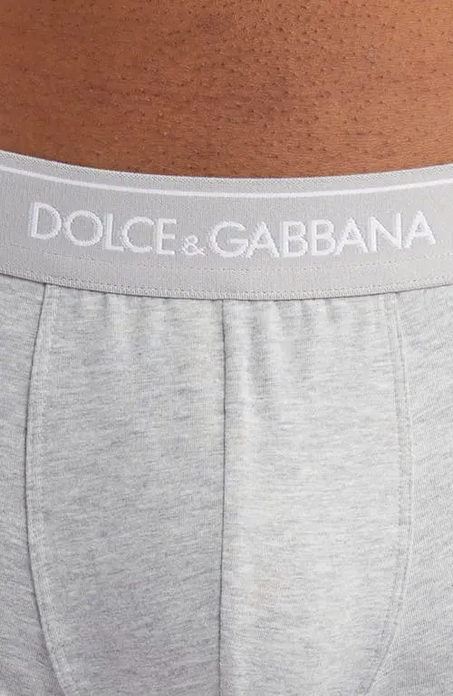 Dolce & Gabbana 2-pack Logo Waist Boxer Briefs - S8290 Dark Grey