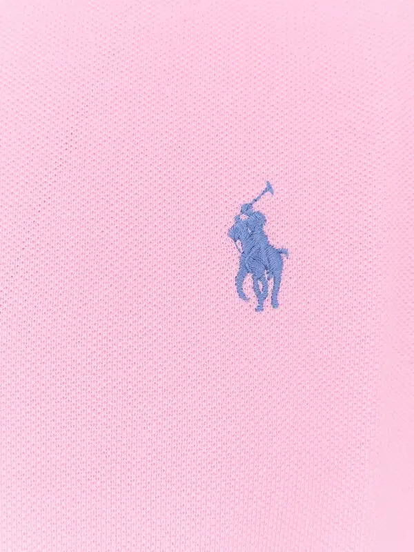 Polo Ralph Lauren Cotton Polo Shirt With Embroidered Logo - Pink