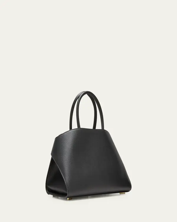 FERRAGAMO Small Hug Leather Top-handle Bag - Nero