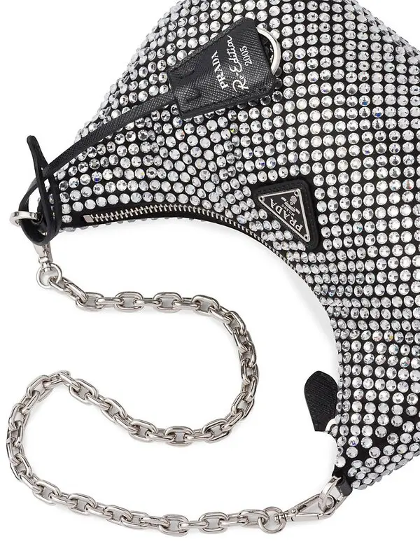 Prada Re-edition 2005 Crystal Embellished Bag