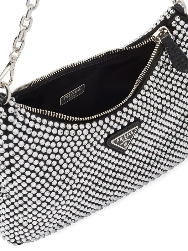 Prada Re-edition 2005 Crystal Embellished Bag