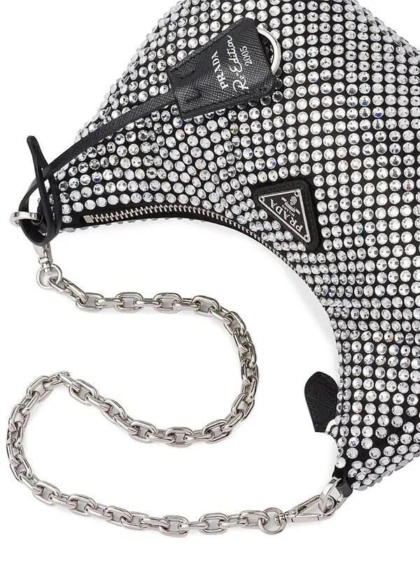 Prada Re-edition 2005 Crystal Embellished Bag
