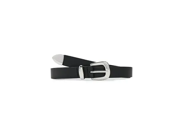 Madewell Skinny Leather Western Belt - Black