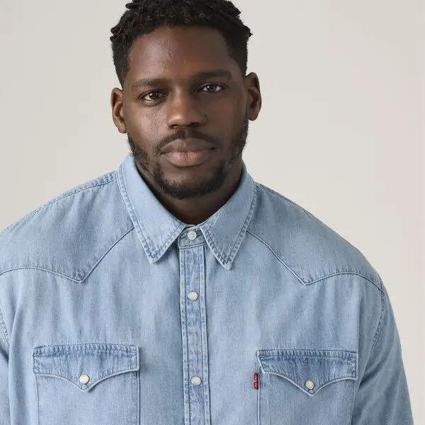 LEVI'S Classic Western Shirt Chambray - Franklin Stonewash