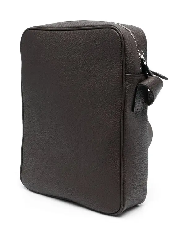 SERAPIAN North South Leather Messenger Bag