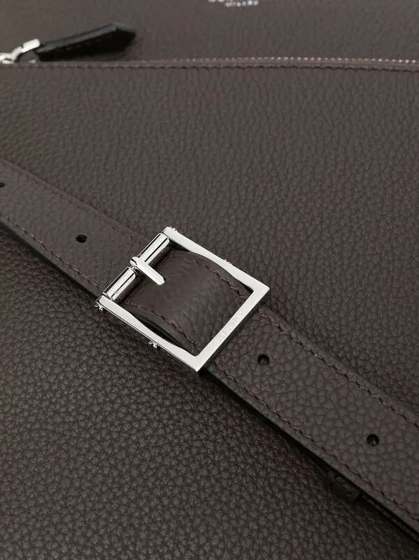 SERAPIAN North South Leather Messenger Bag
