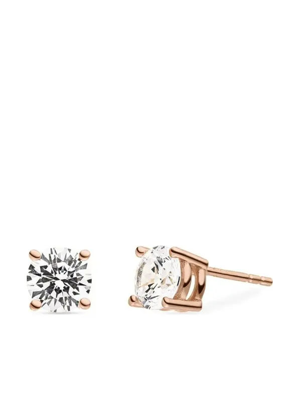 VEYNOU 14kt Rose Gold Diamond Stud Earrings
