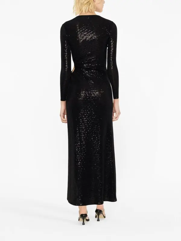 maje sequin maxi dress Sequin maxi dress