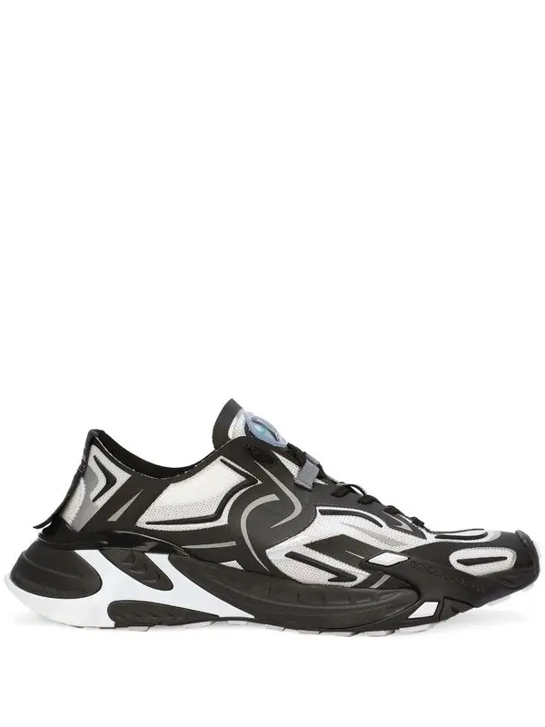 Dolce & Gabbana Fast Panelled Sneakers - Black