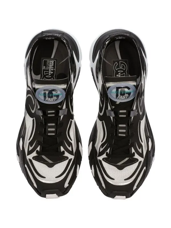 Dolce & Gabbana Fast Panelled Sneakers - Black