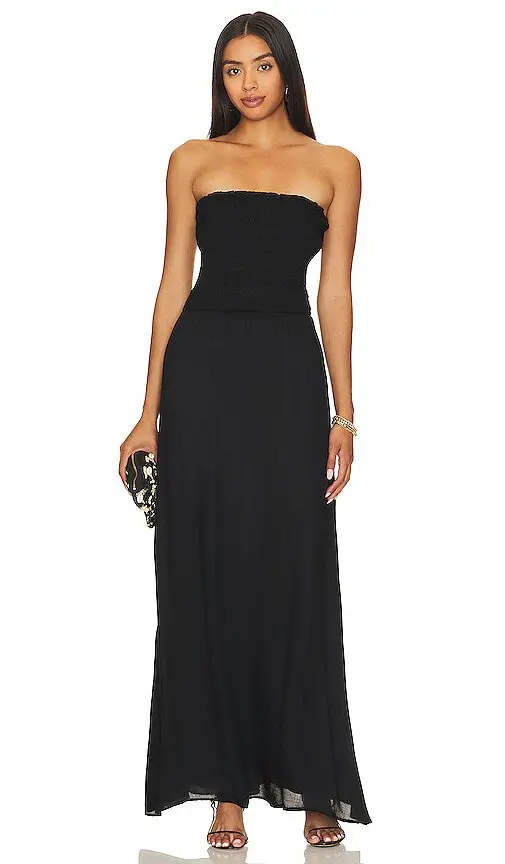 brown v neck maxi dress Ginevra Ruched Halter Maxi Dress