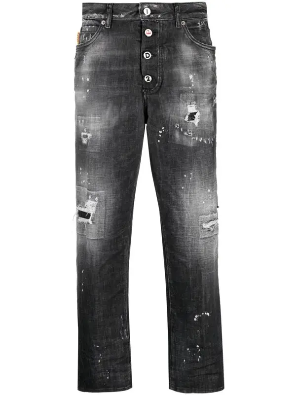 Dsquared2 Distressed Tapered Jeans
