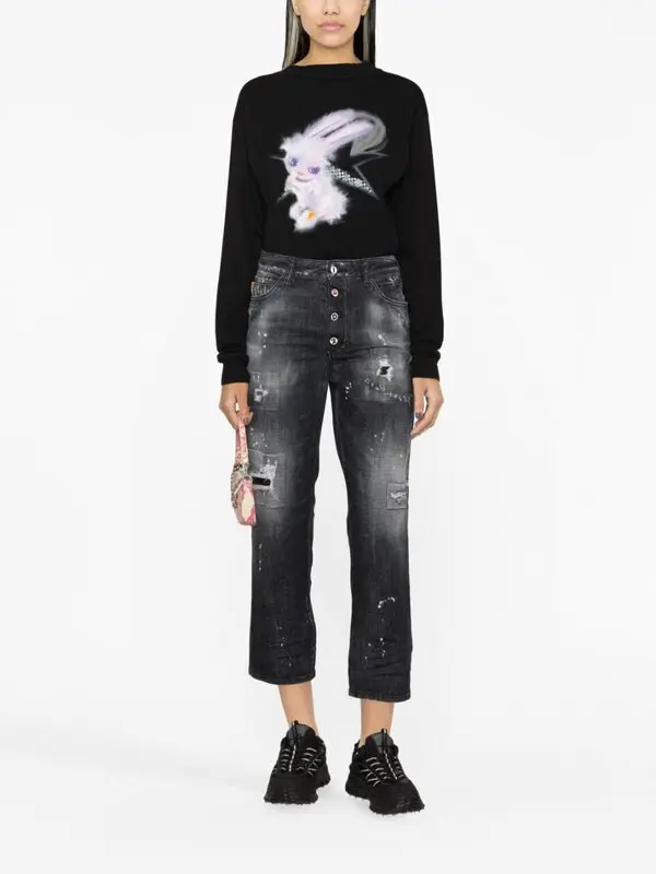 Dsquared2 Distressed Tapered Jeans