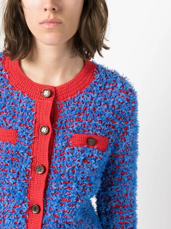 Tory Burch Ruffled Button-up Cardigan