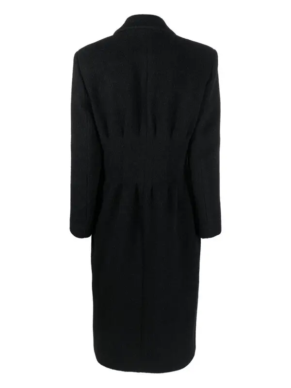 GENNY Pleat-detail Single Breasted Coat