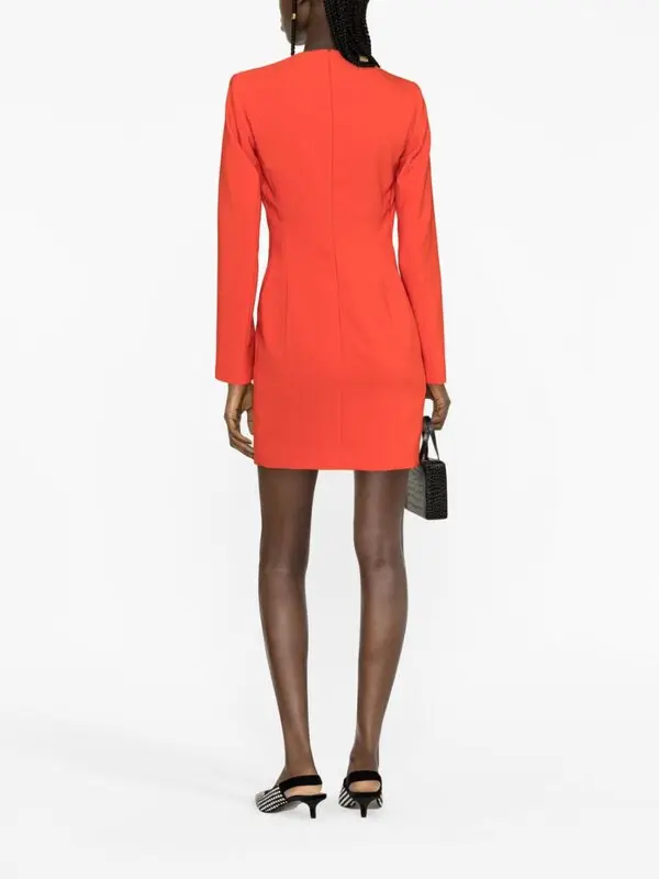 GENNY Satin-trimmed Minidress