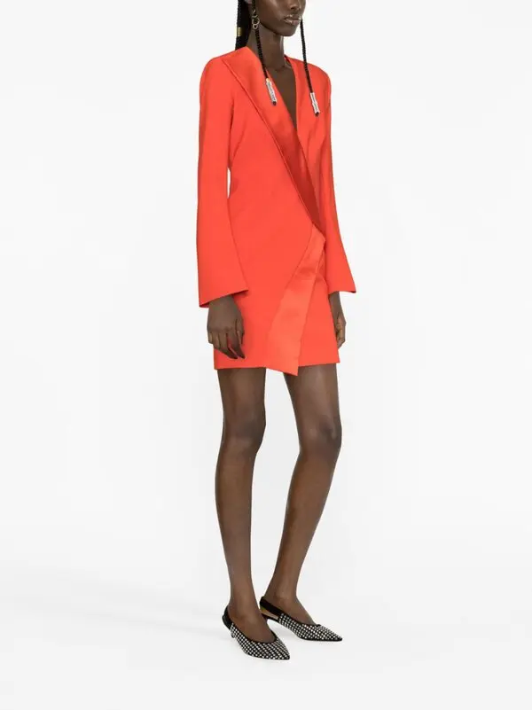 GENNY Satin-trimmed Minidress