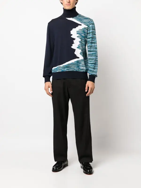 Missoni Stripe-pattern Roll-neck Jumper