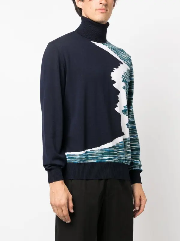 Missoni Stripe-pattern Roll-neck Jumper
